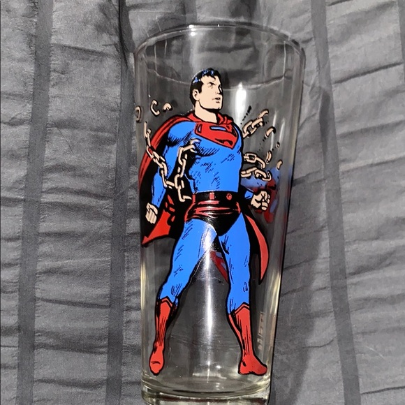 Dining | 1975 Dc Comics Superman Pepsi Glass | Poshmark